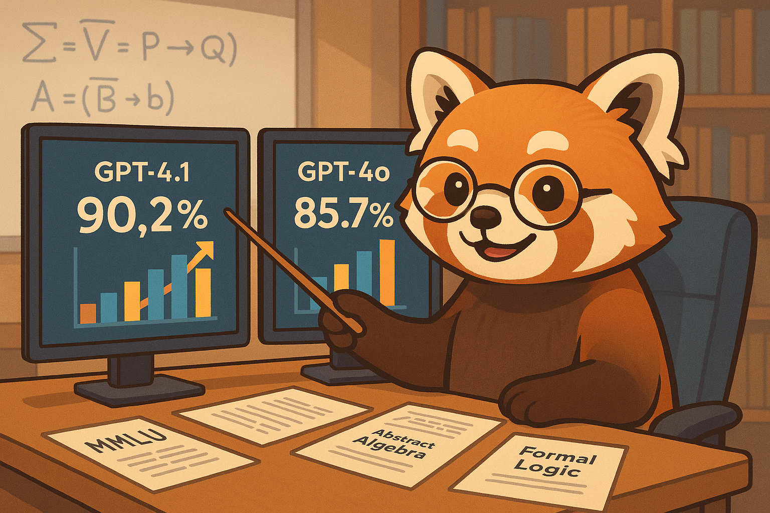 GPT-4.1 vs GPT-4o MMLU Benchmark Comparison | Promptfoo