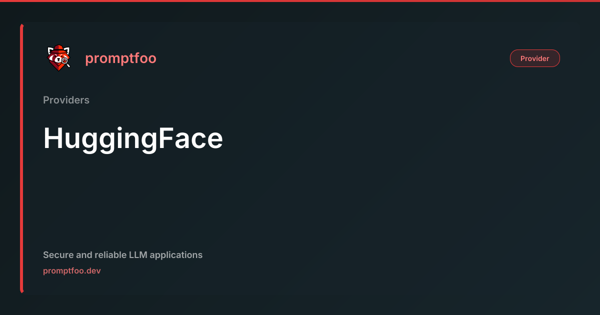 HuggingFace | Promptfoo