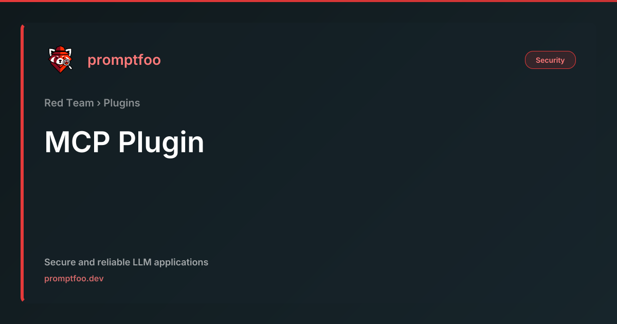 MCP Plugin | Promptfoo