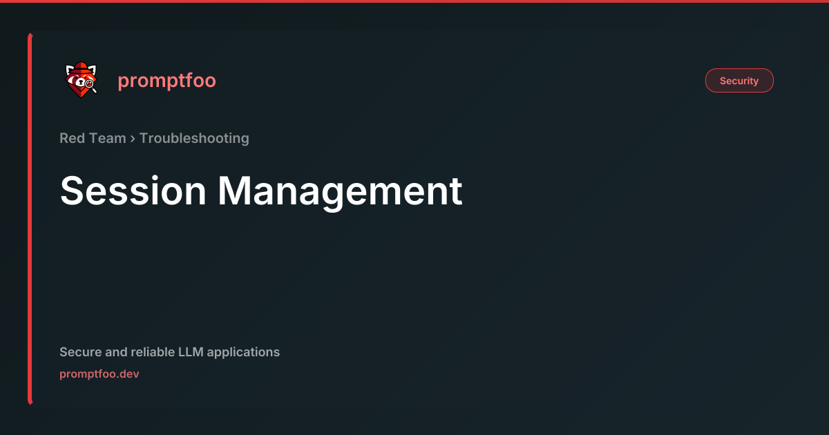 Session Management | Promptfoo